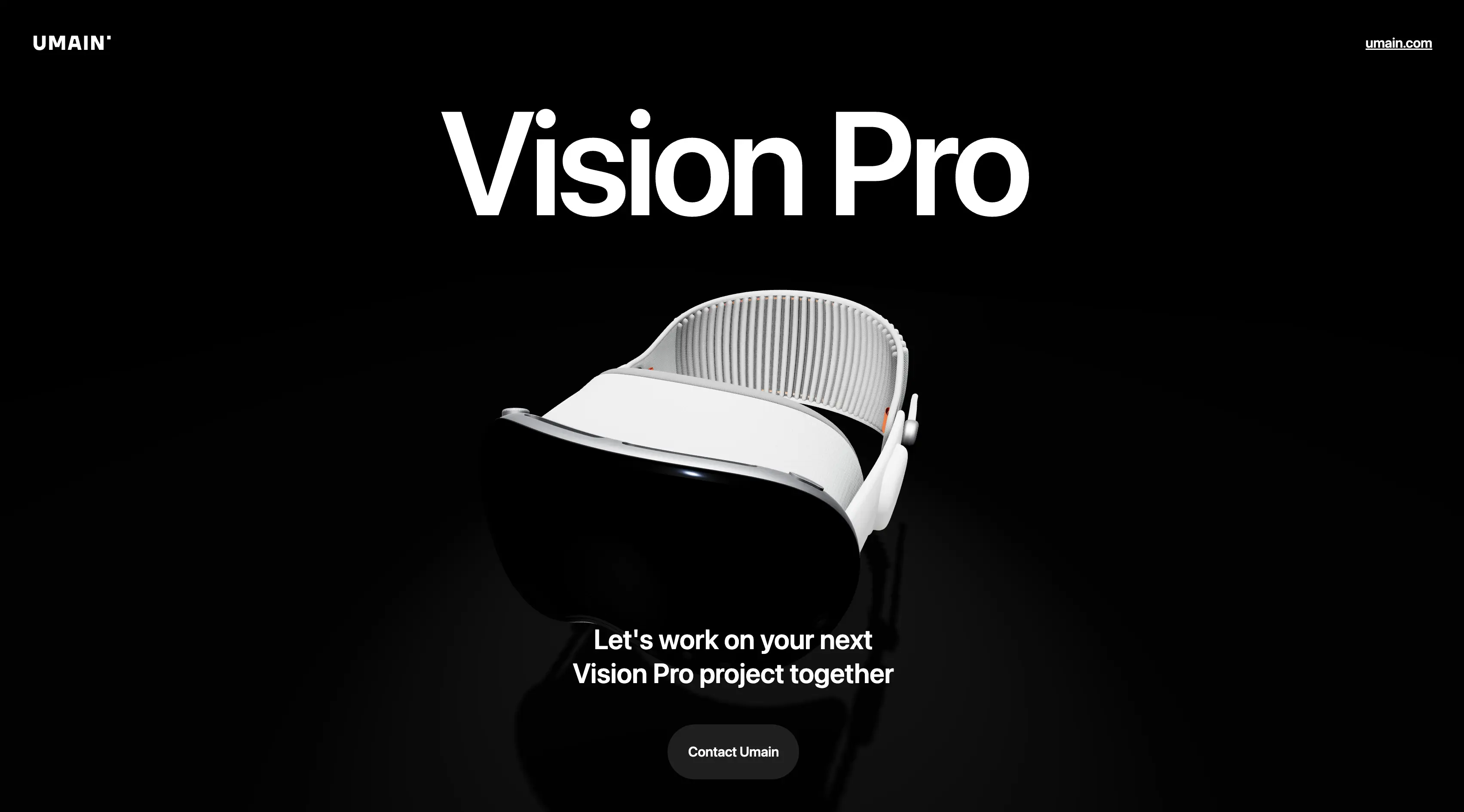 Umain - Shape, ship & scale with Vision Pro.